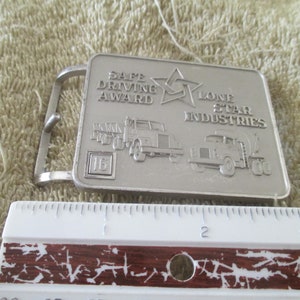 Vintage Lone Star Industries safe Driving Award Steel Buckle 16 - Etsy