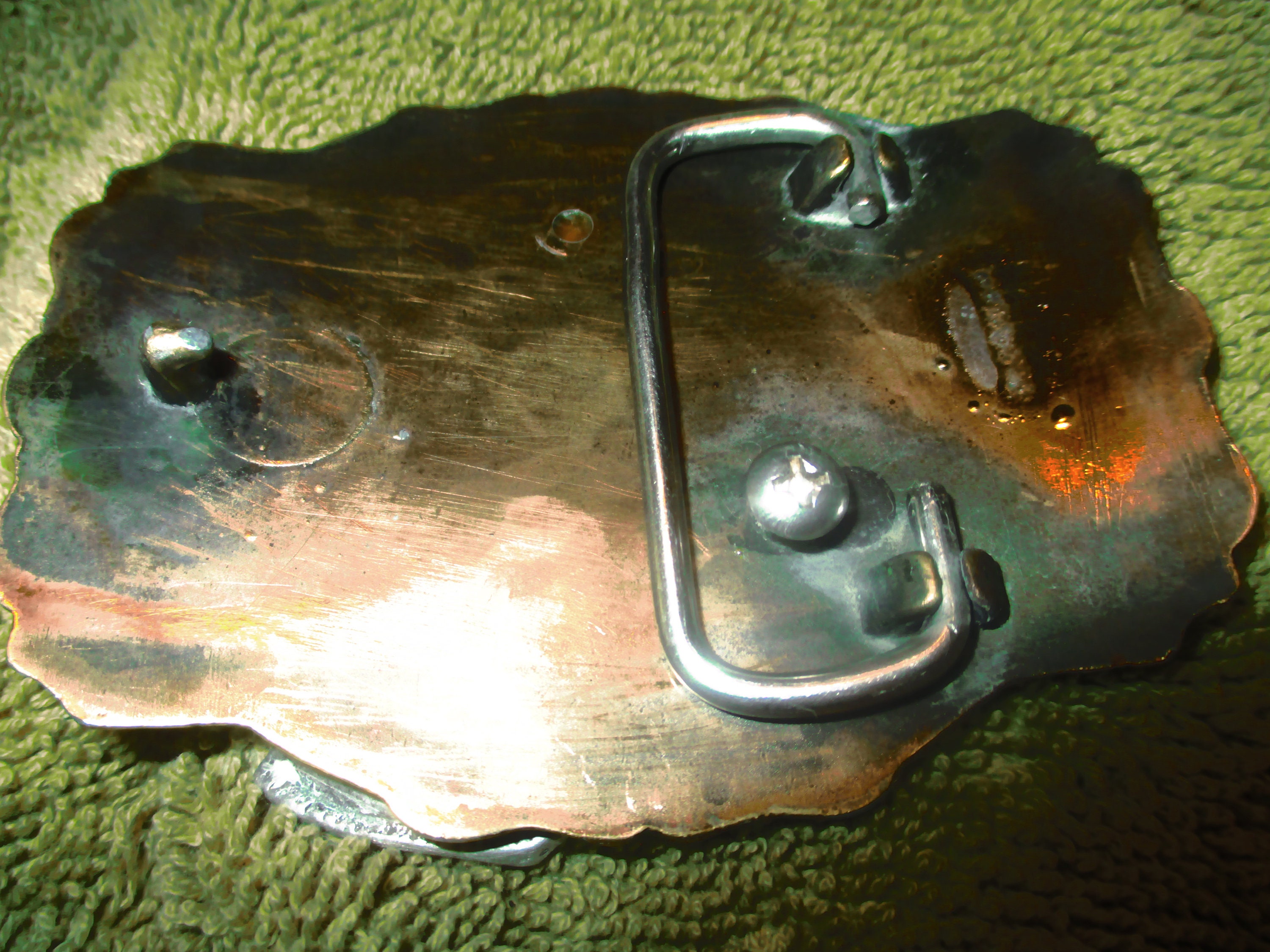 Vintage Silver-tone Cowboy Boot Buckle on Gold-tone Background - Etsy UK