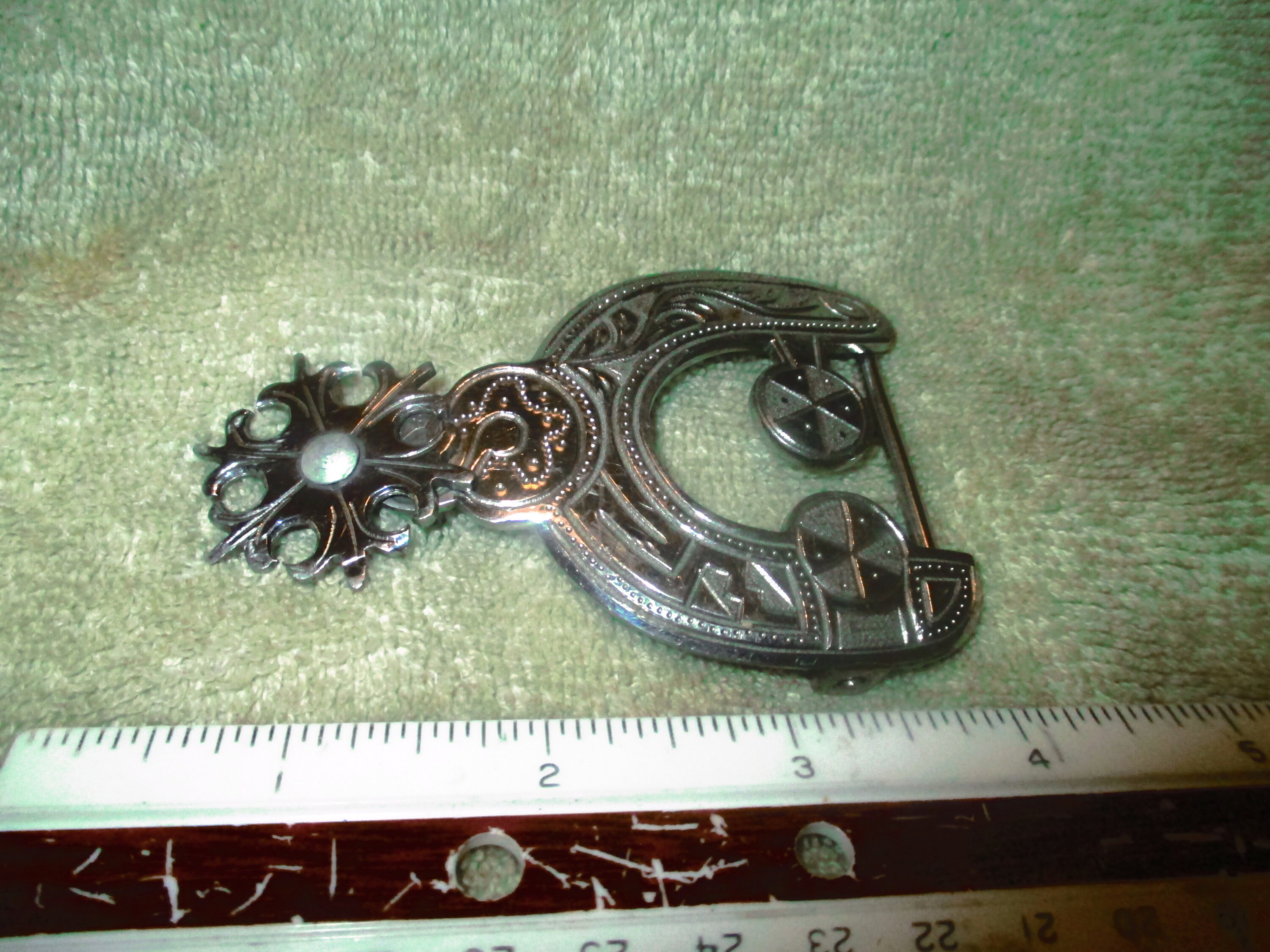 Vintage Horseshoe and Spinning Spur Chrome Buckle - Etsy