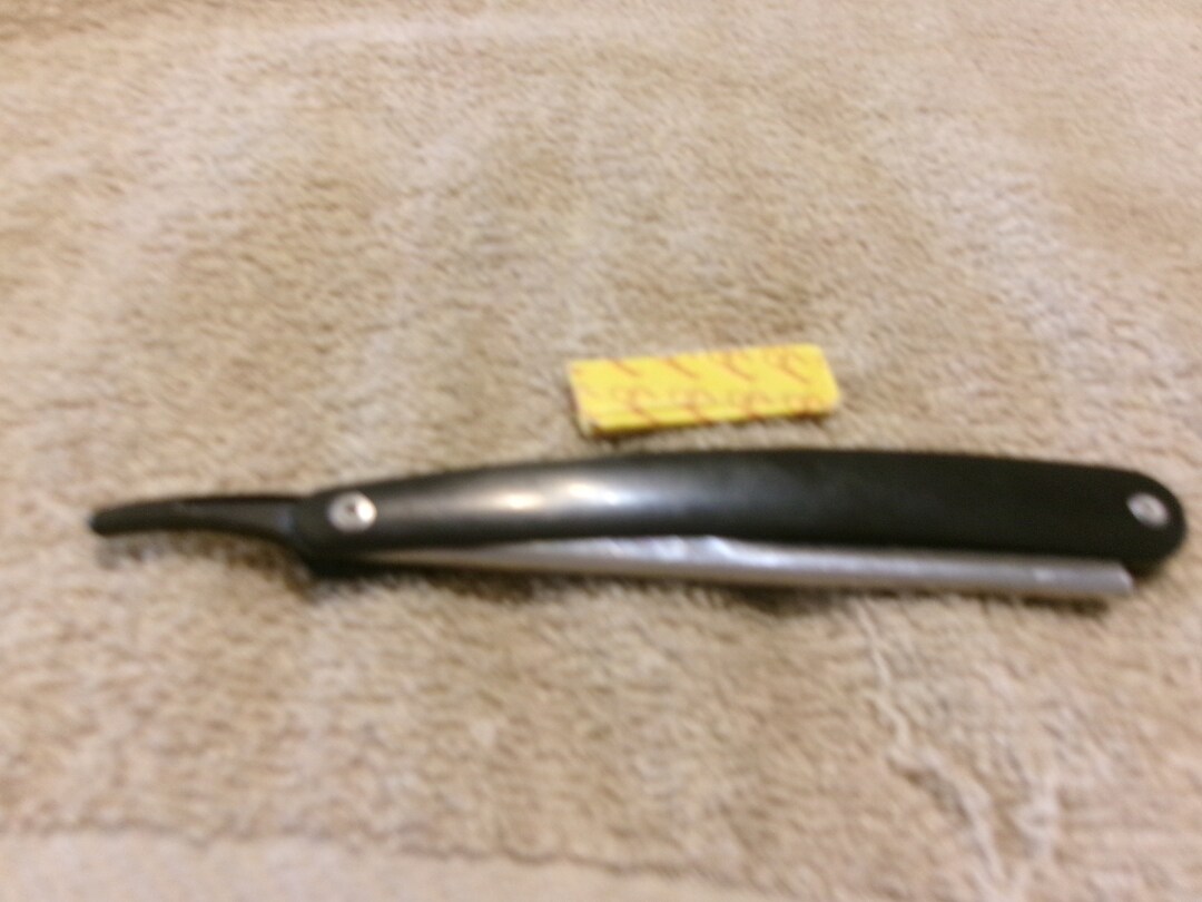 Vintage Diane Straight Razor Black Handle With Extra Blades - Etsy