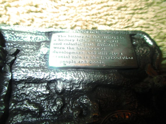 Vintage 1984 Locomotive Train Soild Steel Buckle by S… - Gem
