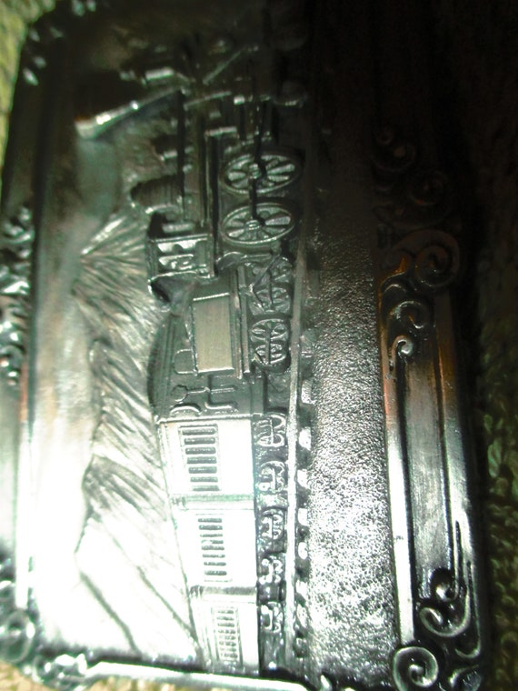 Vintage 1984 Locomotive Train Soild Steel Buckle by S… - Gem