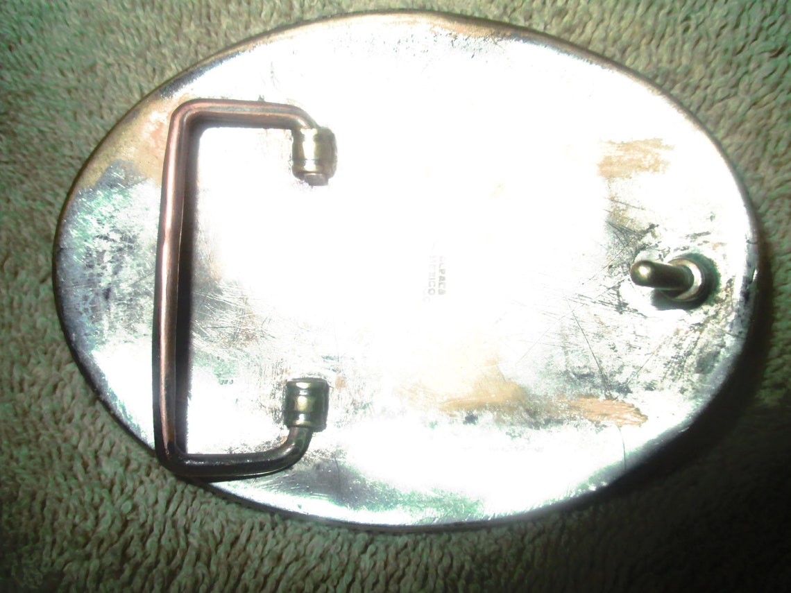 Vintage Cowboy Boot Buckle by Alpaca Made in Mexico - Etsy
