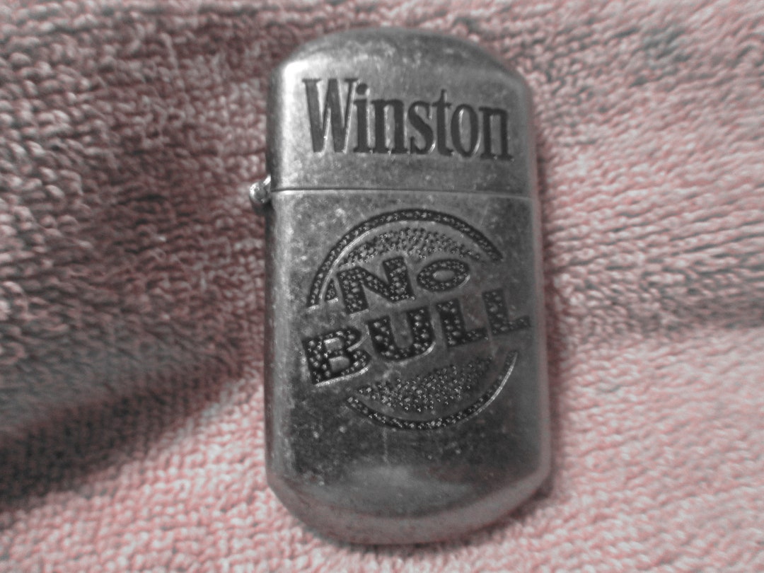 Vintage 1970 Rustic Looking Winston "no Bull" Cigarette Lighter # 1 - Etsy