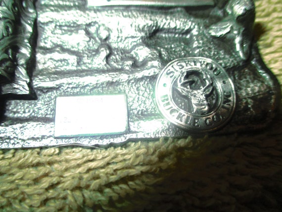 Vintage 1984 Locomotive Train Soild Steel Buckle by S… - Gem