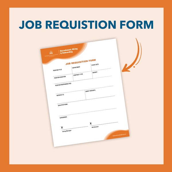 Job Requisition Form - Etsy