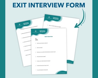 Employee Exit Interview Form Template, Employee Exit Interview Form ...