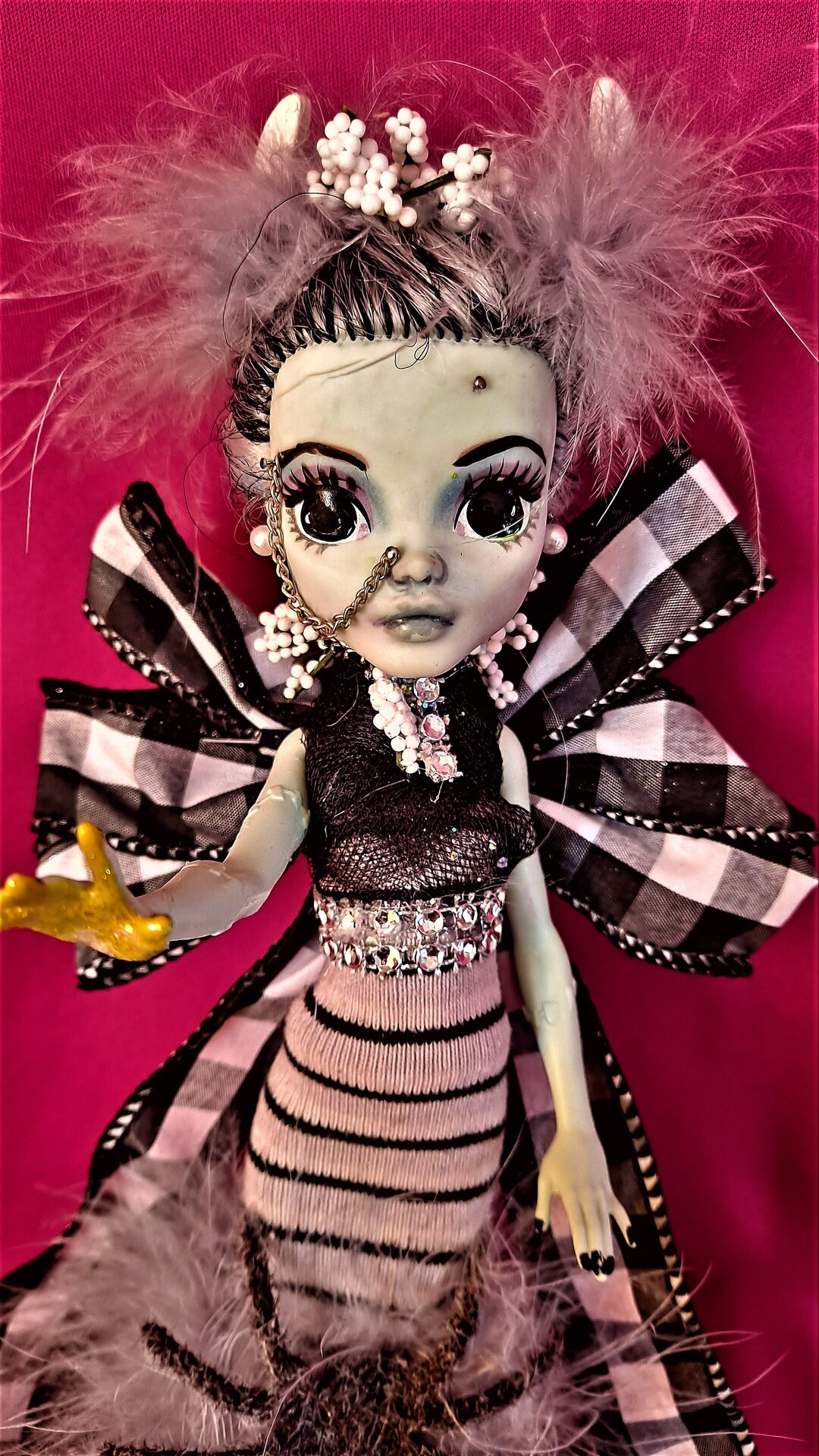 The Spell Caster an Ooak Monster High Doll Custom Demon Repainted Art ...