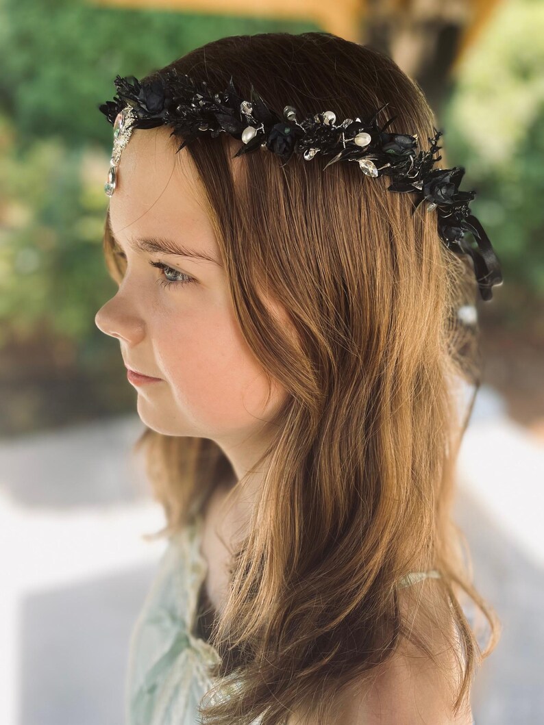 Adjustable Fairy Queen Elf Elven Princess Tiara Flower Crown Circlet ...
