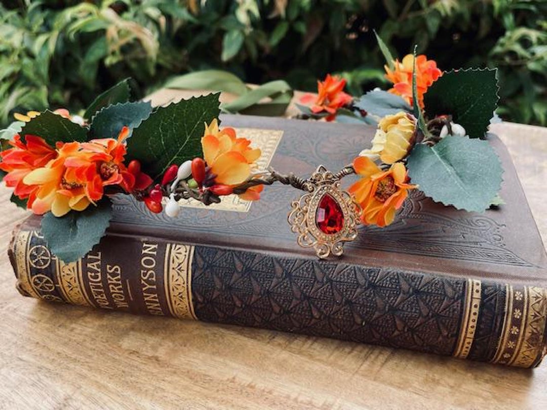 Adjustable Fairy Tale Elf Elven Autumn Fall Tiara Flower Crown Circlet ...