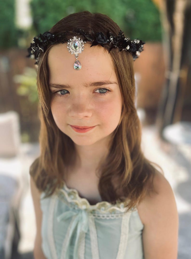 Adjustable Fairy Queen Elf Elven Princess Tiara Flower Crown Circlet ...