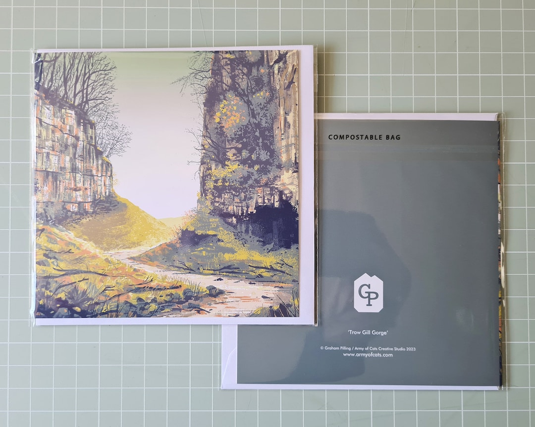 Trow Gill Gorge - Greeting Card - Etsy