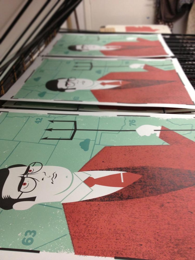 Brick Killed a Guy Limited Edition Screenprint Inspired by - Etsy