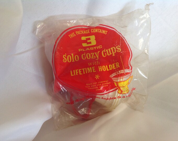 Red Solo Cozy Cups With Lifetime Holder 3 Plastic Package Unopened - Etsy
