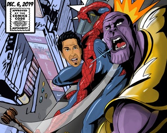 Custom Comic Book Cover | Etsy