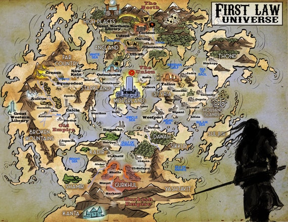 First Law Map - Etsy