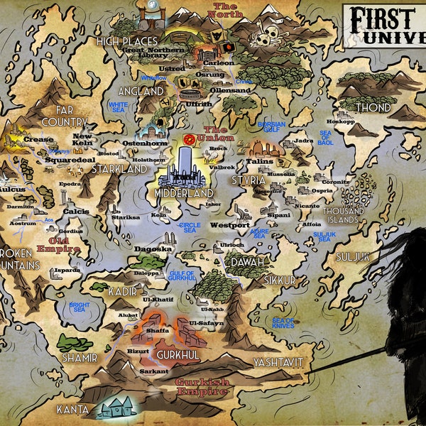 The First Law Map Joe Abercrombie - Etsy