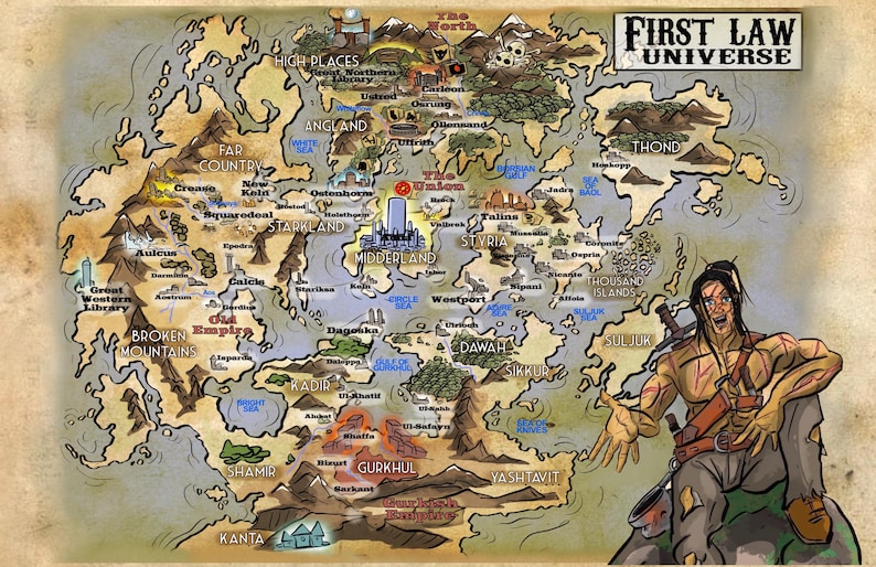 First Law Map - Etsy