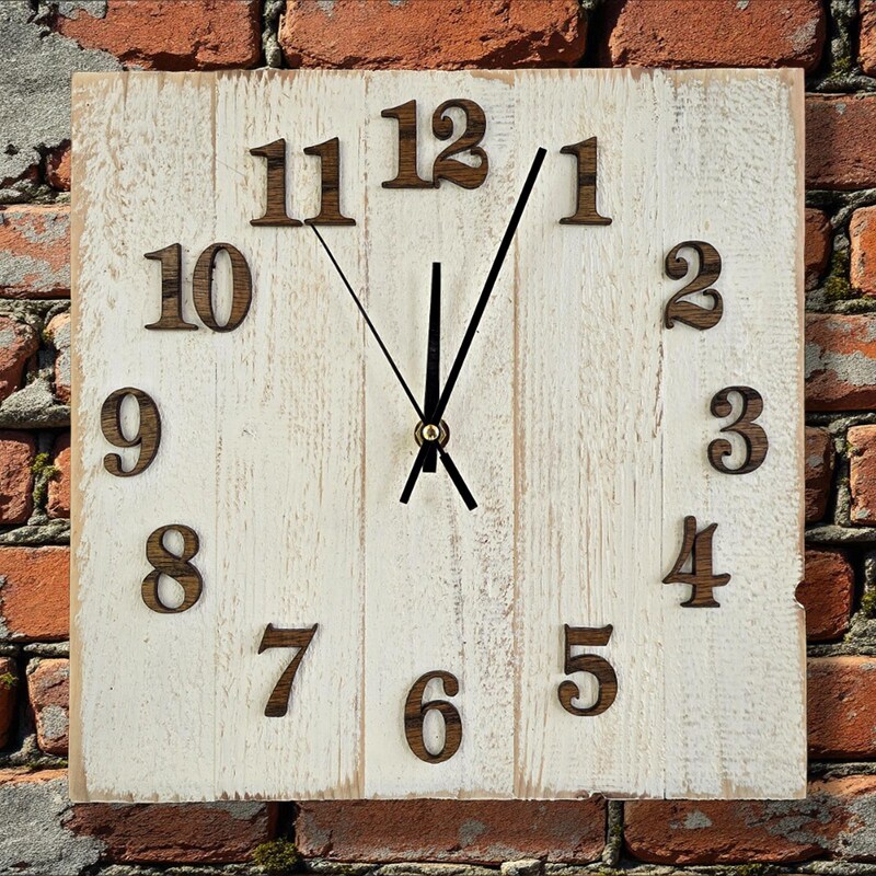 Distressed Clock - Etsy
