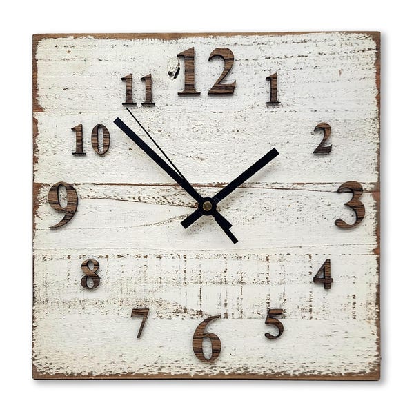 Distressed Clock - Etsy