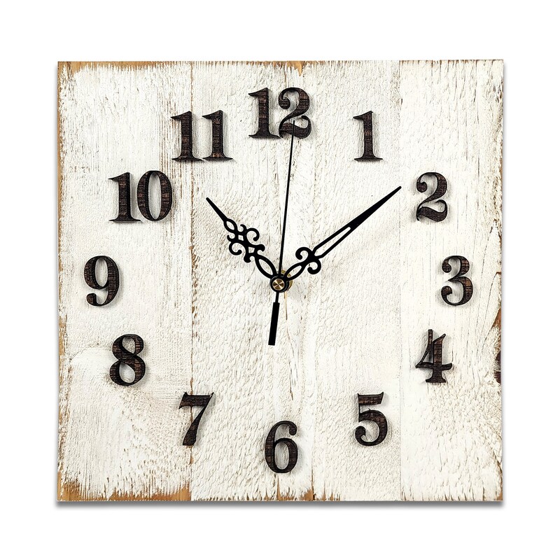 Distressed Clock - Etsy