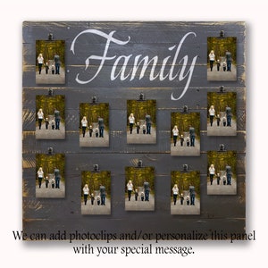 Shiplap Grey Distressed Wood Framed Sign Panel. Farmhouse Chic Decor ...