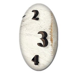 White Wall Clock Distressed White Painted Wood, Rustic Cedar, Oak ...