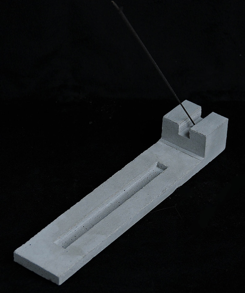 Cement Incense Burner, Block Design - Etsy