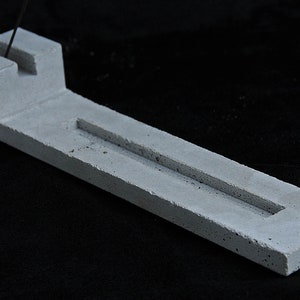 Cement Incense Burner, Block Design - Etsy