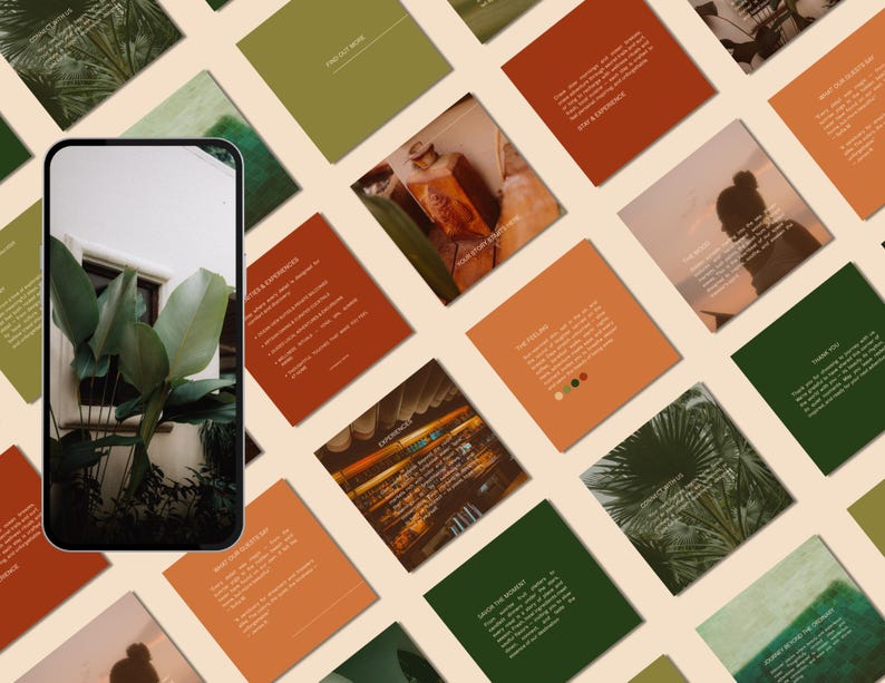 Social Media Branding Template | Canva | Vibrant - Earth Tone ...