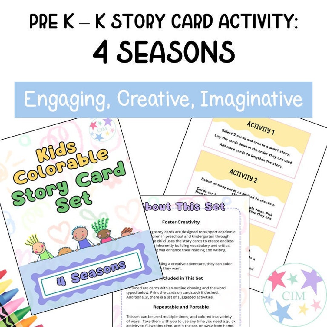 Preschool Storytelling Early Learning Activity - Educational Game ...