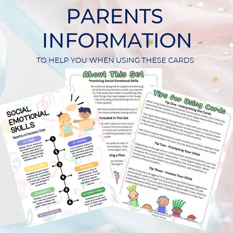 Communication Skills, Kids Conversation Starter Cards, Build Emotional ...