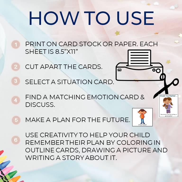 Communication Skills, Kids Conversation Starter Cards, Build Emotional ...