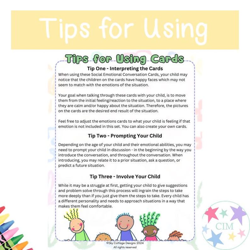Social Emotional Conversation Cards Emotional Regulation Situations for ...