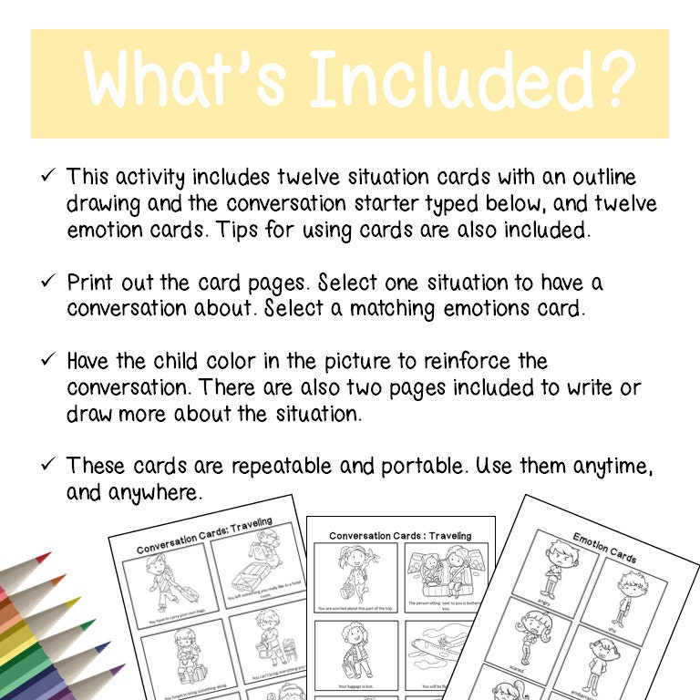 Social Emotional Conversation Starters Traveling Story Cards Social ...