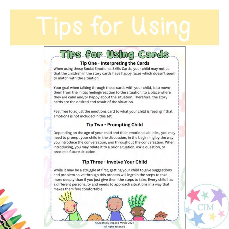 Social Emotional Conversation Cards Emotional Regulation Situations for ...