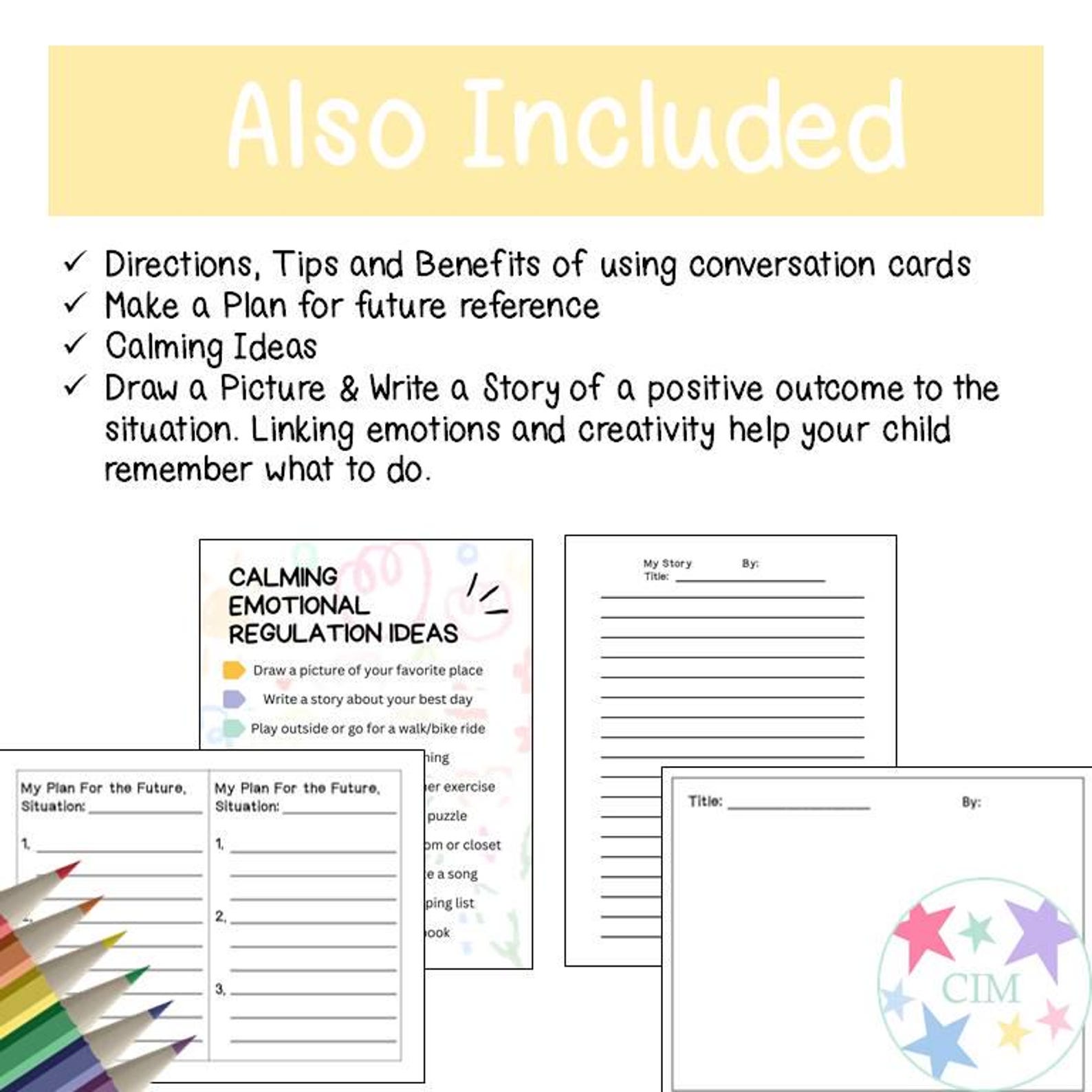 Social Emotional Conversation Cards - Emotional Regulation Situations ...