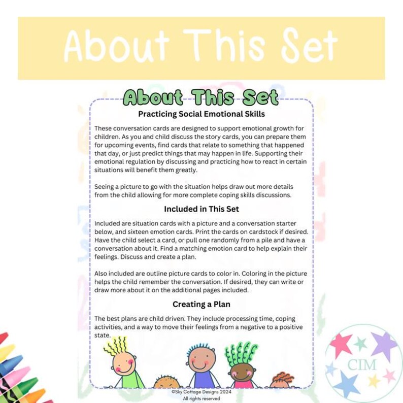 Social Emotional Conversation Cards Emotional Regulation Situations for ...