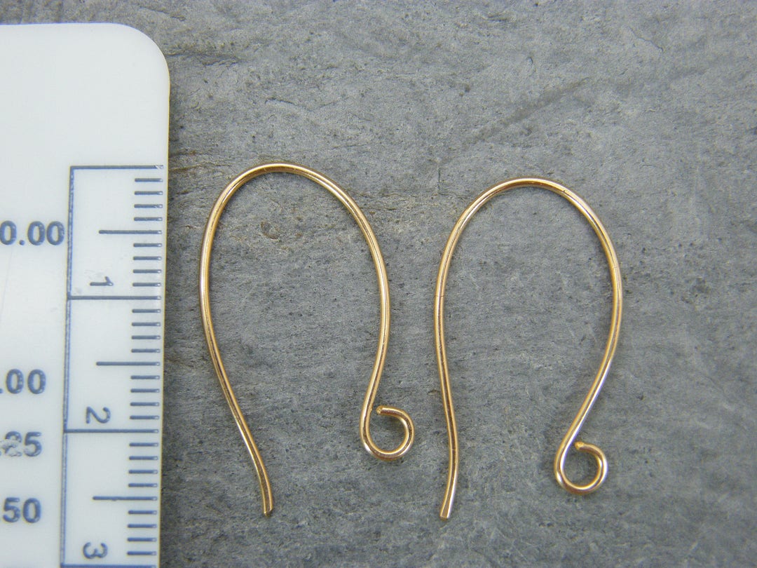 Gold Filled Ear Wires ~ Oval Ear Hooks ~ Ear Hook Wire Findings ...