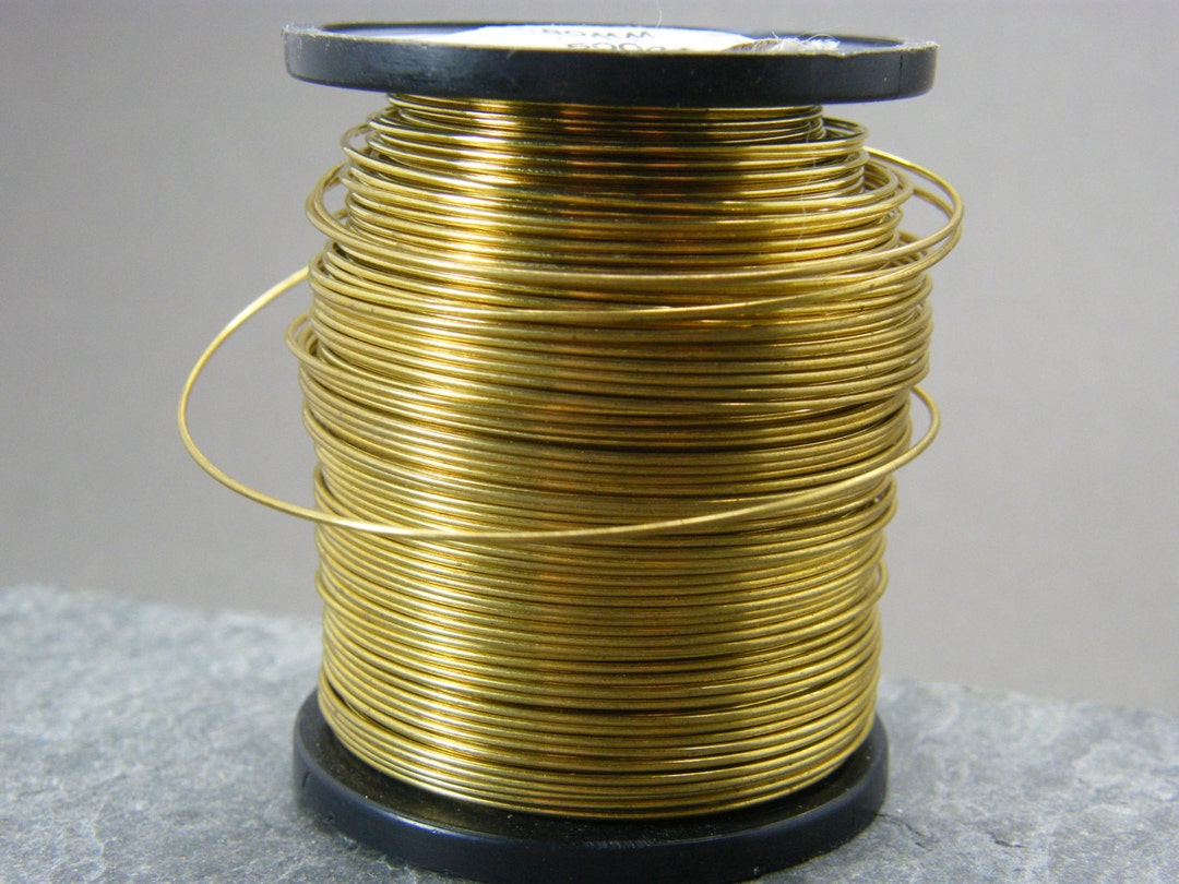 Brass Wire ~ 0.8mm Gauge Bare Brass Wire ~ Yellow Brass Jewellery Wire ...