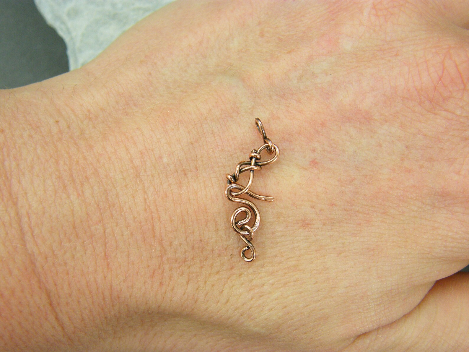 Antique Copper Clasp Wire Wrapped Handmade Jewellery - Etsy