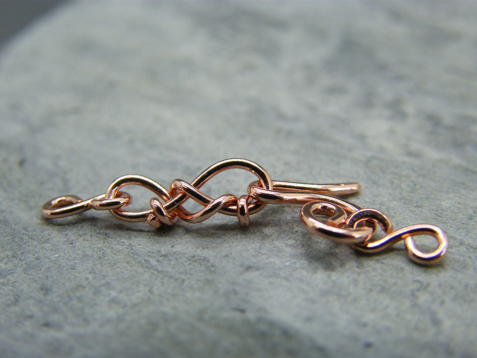 Antique Copper Clasp Wire Wrapped Handmade Jewellery - Etsy
