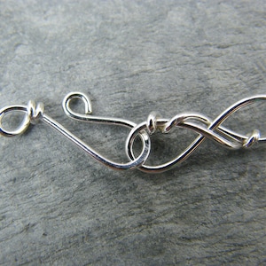 Sterling Silver Artisan Clasp ~ Wire Wrapped ~ Handmade Jewellery ...