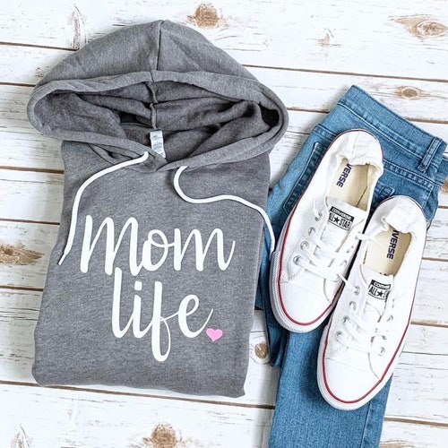 Mom Life Hoodie Fall Sweatshirt Mama Bear Mom Life Etsy