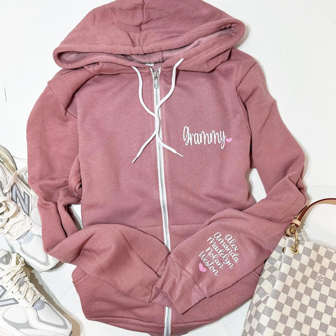 Grammy Zip up Sweatshirts, Grandma Darlin Sweater, Zipper Sweater ...