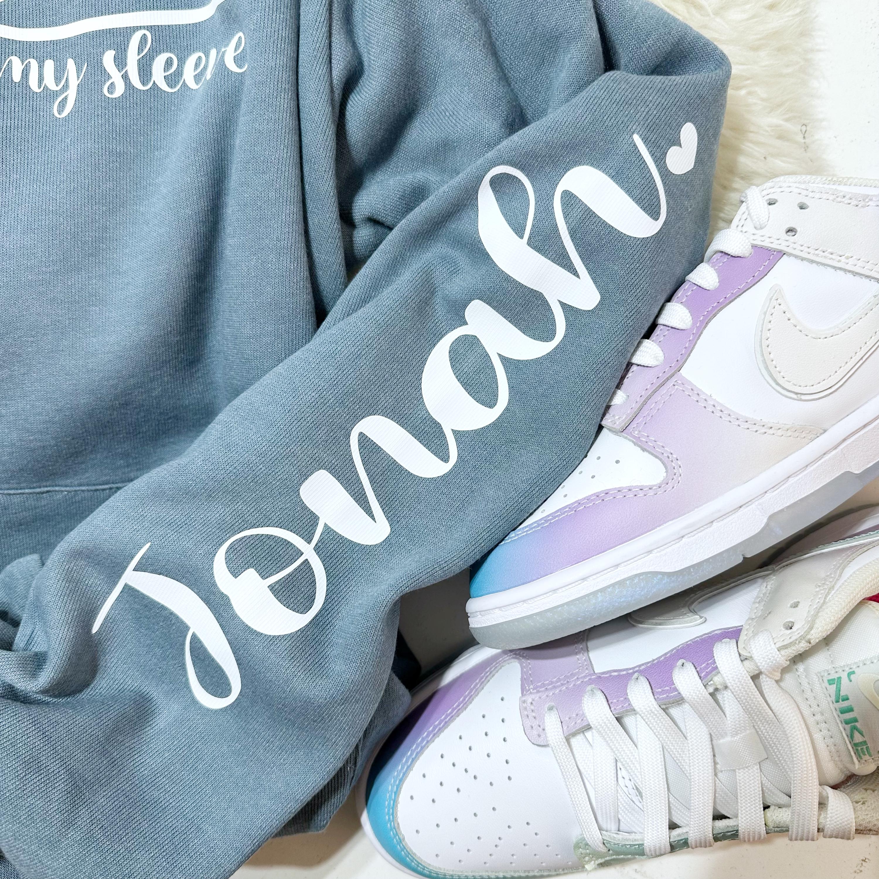 Personalized Name Sleeve Print Hoodie, Gift for Mom - Etsy