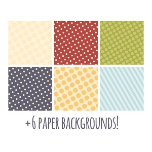 Superhero Clipart + Digital Paper Pack, Comic Book Clipart Speech ...