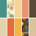 Autumn Digital Paper Pack, Orange Brown Teal, Floral Papers, Mums ...