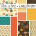 Autumn Digital Paper Pack, Orange Brown Teal, Floral Papers, Mums ...