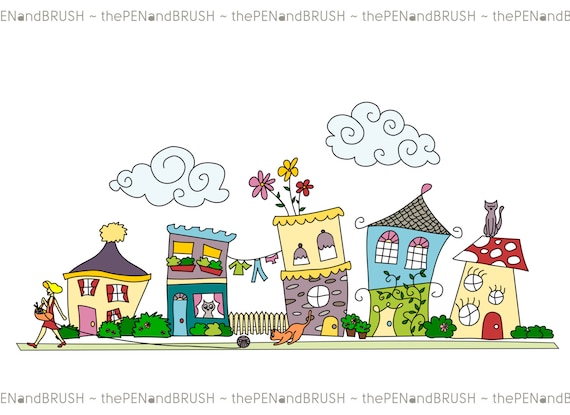 Rij Huizen Clipart Pagina 4 | Gratis Vectors En Illustraties Met Rij